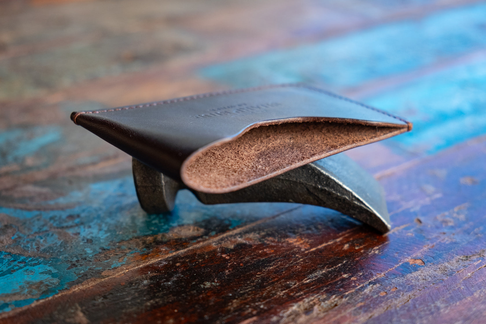 Handmade Leather Pocket Wallet – Sharp Side Leather